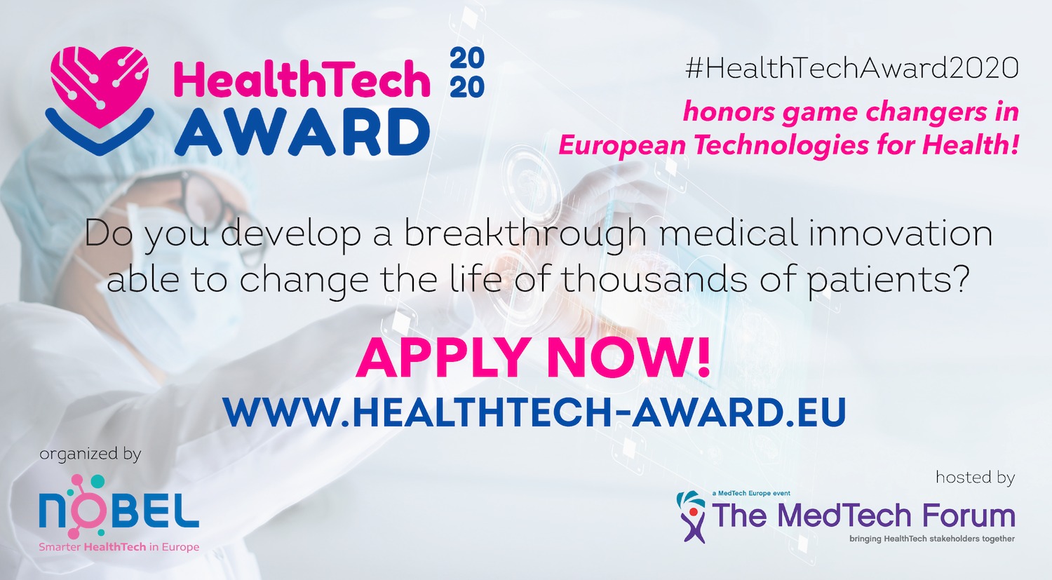 HealthTech Award 2020 – Applications are open until 15 Dec 2020 ...